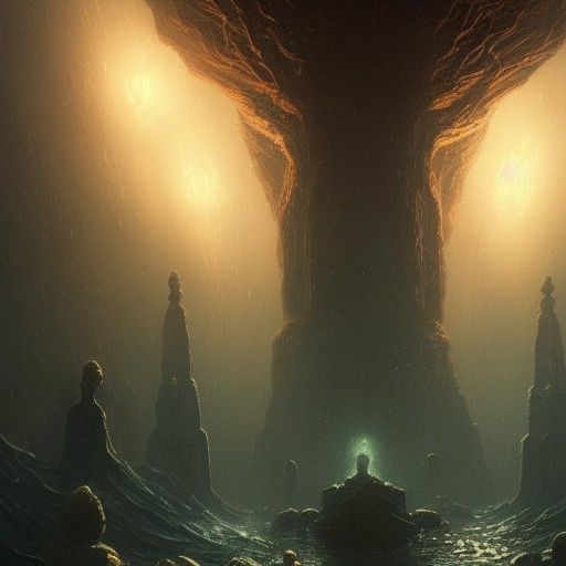 The 8 Major Races, H P Lovecraft : r/nightcafe