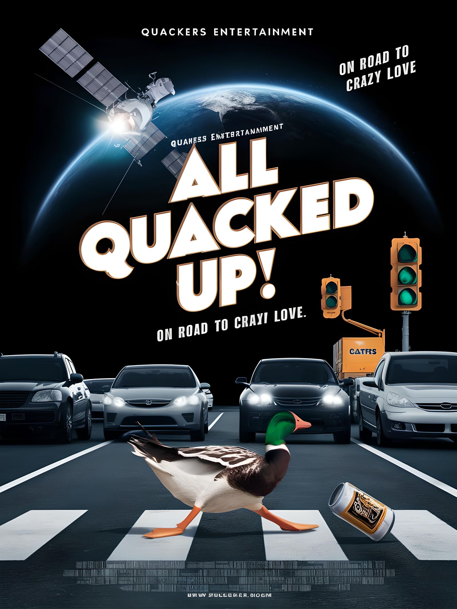 Movie Poster: Studio: “Quackers Entertainment”; Movie Title: “All ...