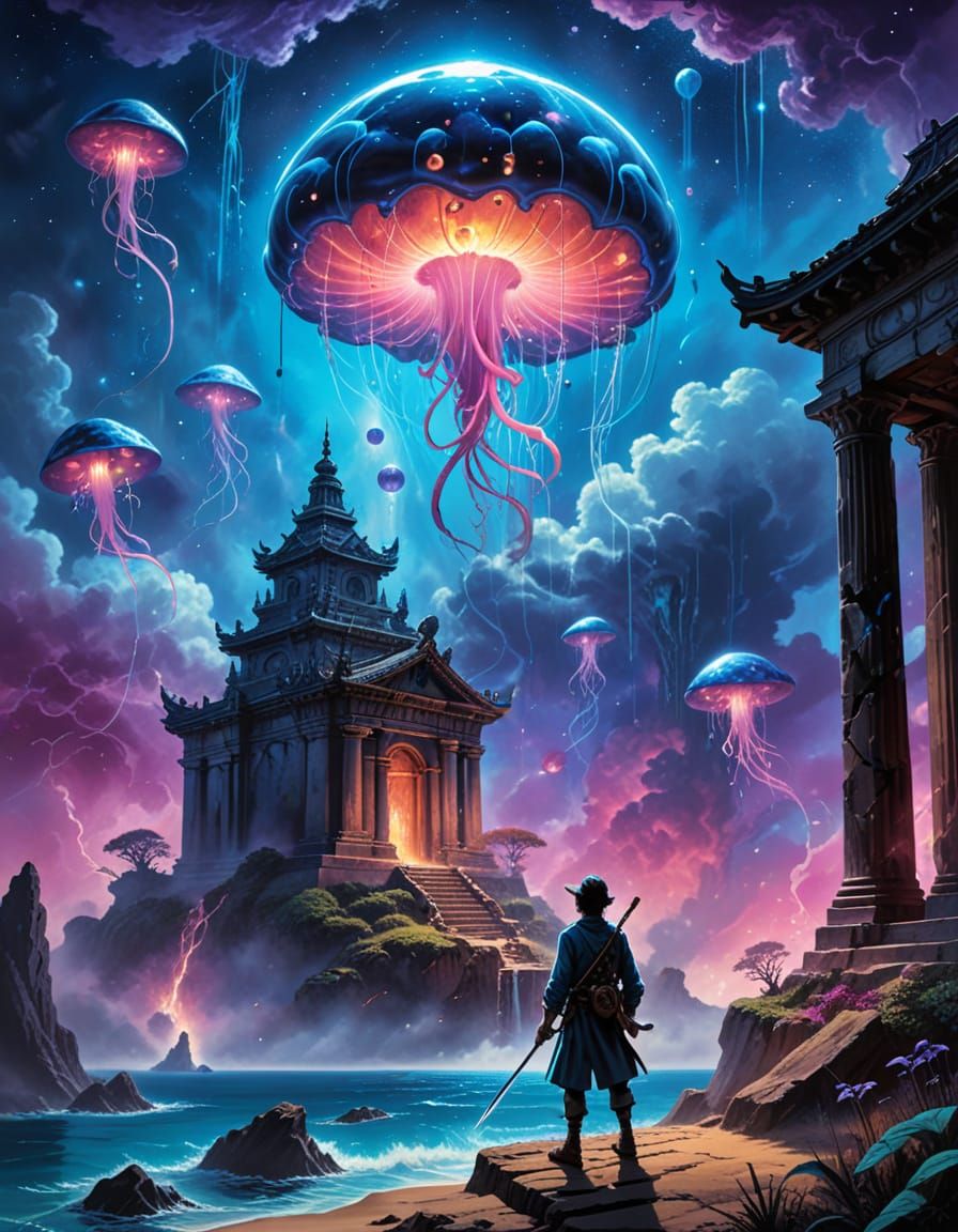 Mystic Void Explorer - Cosmic Explorer Uncovers Ancient Tem...