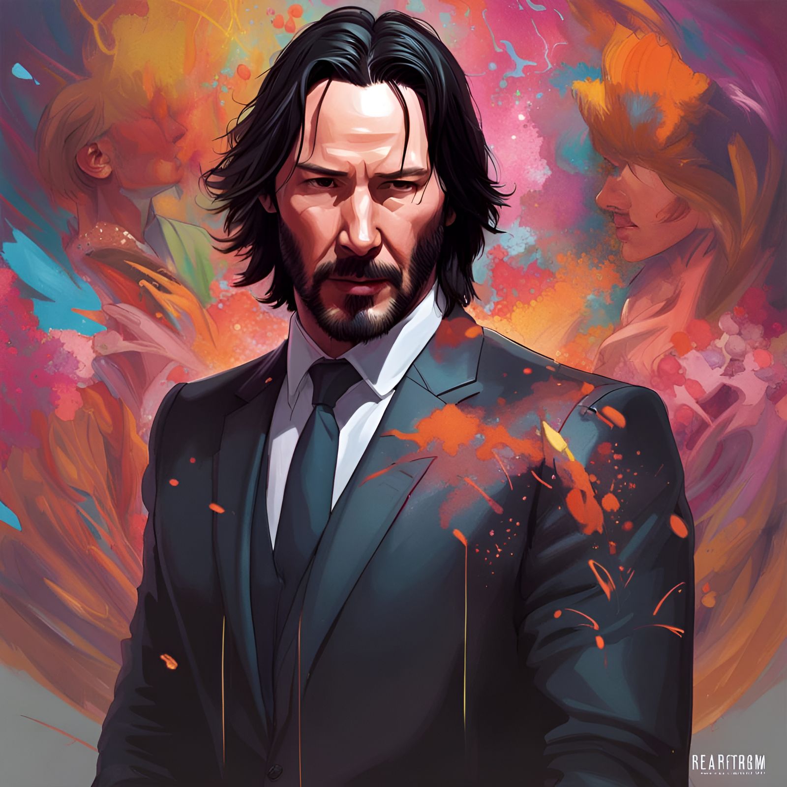 Keanu reeves - AI Generated Artwork - NightCafe Creator