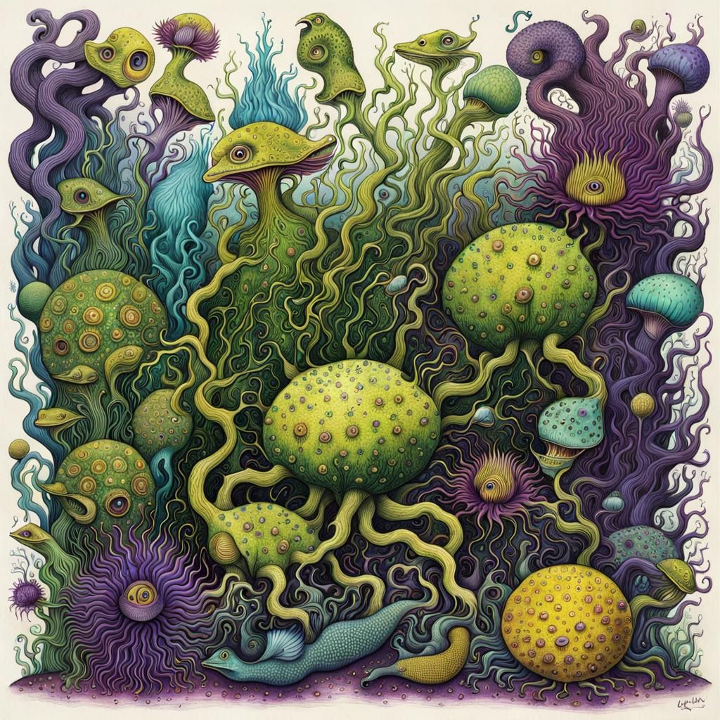 codex seraphinianus plants organisms humans and animal life jiving ...