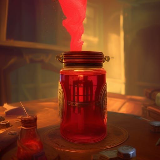 Red health potion - AI Generated Artwork - NightCafe Creator