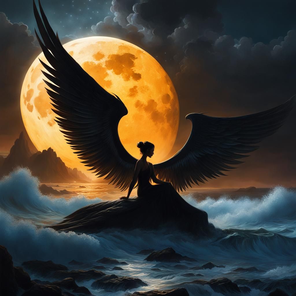 Fallen Angel - AI Generated Artwork - NightCafe Creator