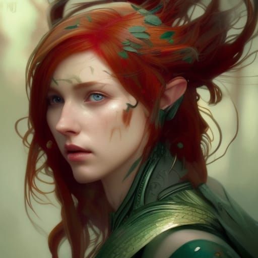 Wood elf Aife - AI Generated Artwork - NightCafe Creator