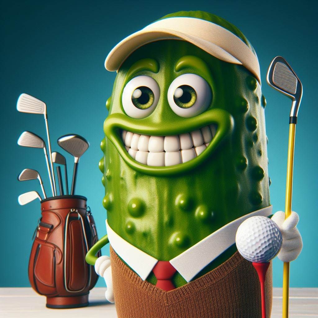 Golfing Pickle - AI Generated Artwork - NightCafe Creator