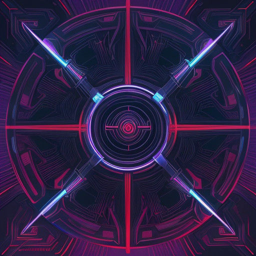 Futuristic Digimon Characters in Neon-Lit, Geometr... - AI Art