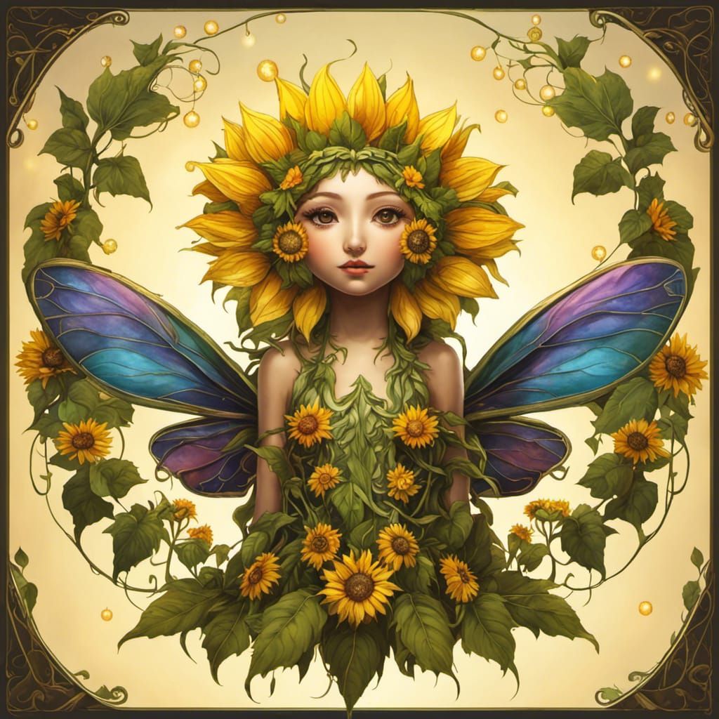 Sunflower Sprite - AI Generated Artwork - NightCafe Creator