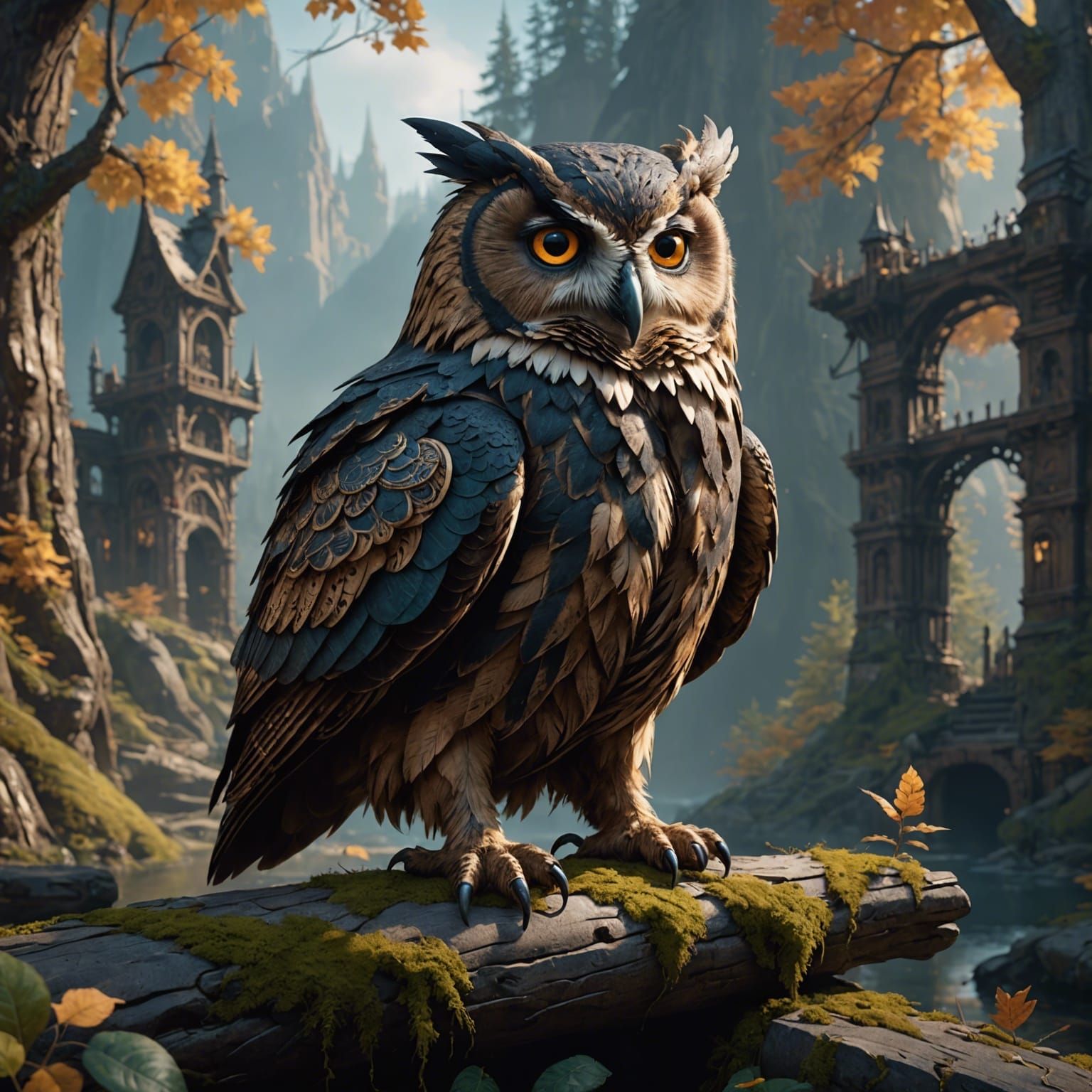 Owl - AI Generated Artwork - NightCafe Creator