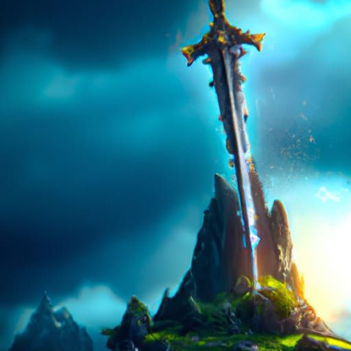 Legendary magical sword from another world - AI Generated Artwork ...