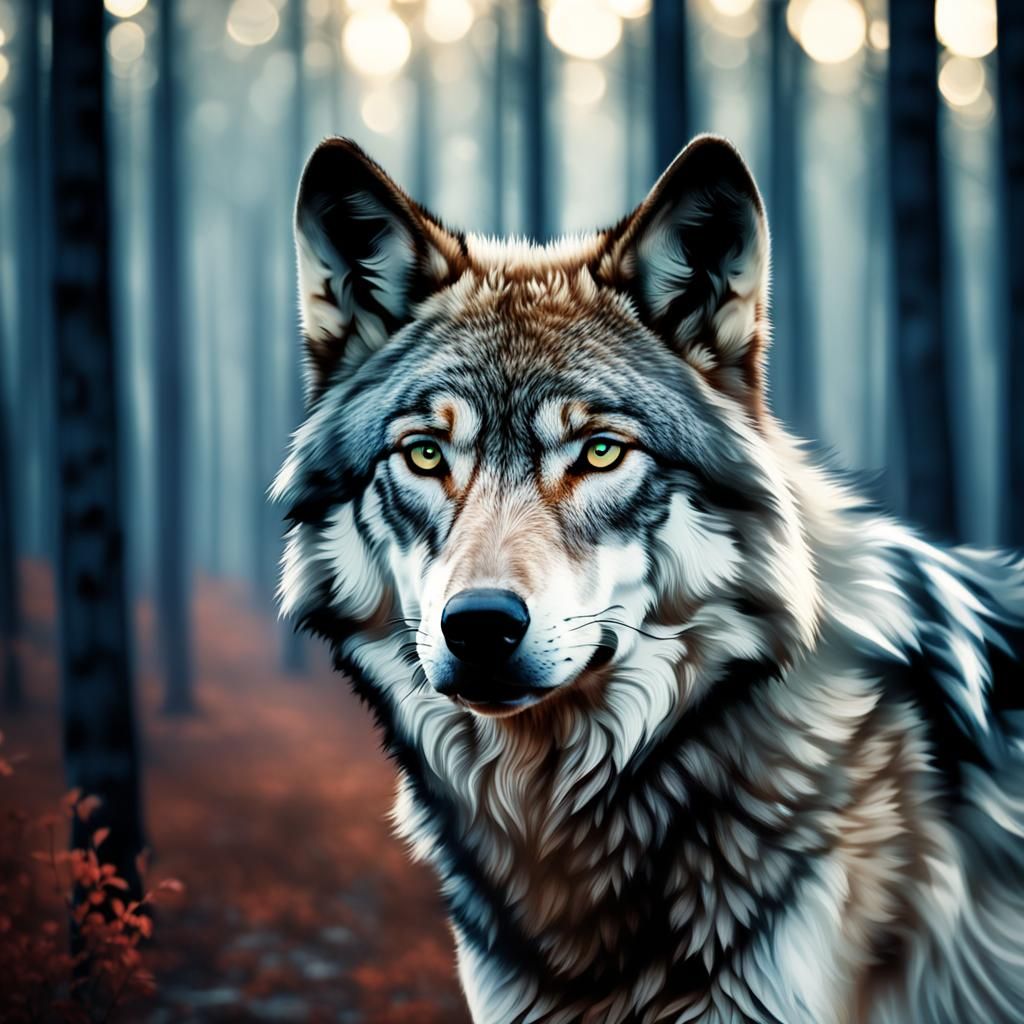 steppe wolf - AI Generated Artwork - NightCafe Creator