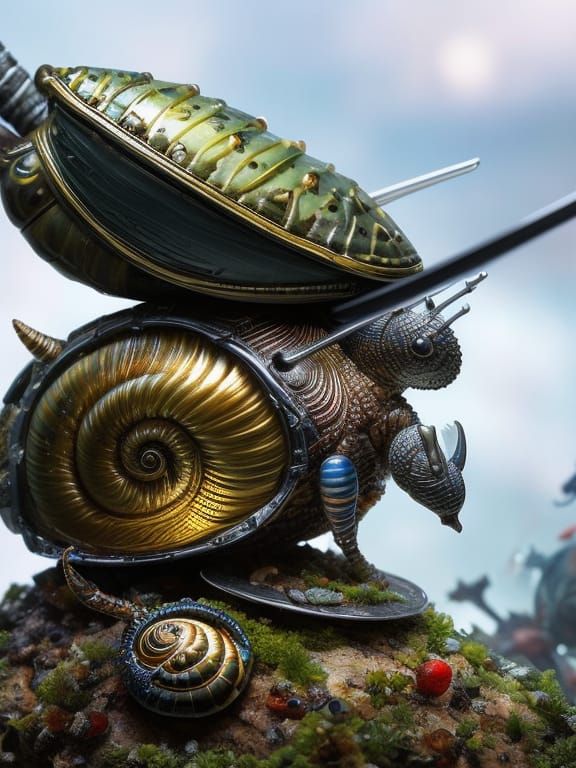 Battle Snails - AI Generated Artwork - NightCafe Creator