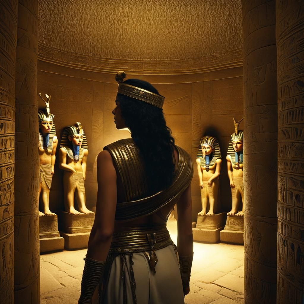 A room in the king's tomb - AI Generated Artwork - NightCafe Creator