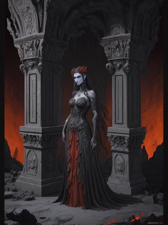 Persephone entrance of the underworld. - AI Generated Artwork ...