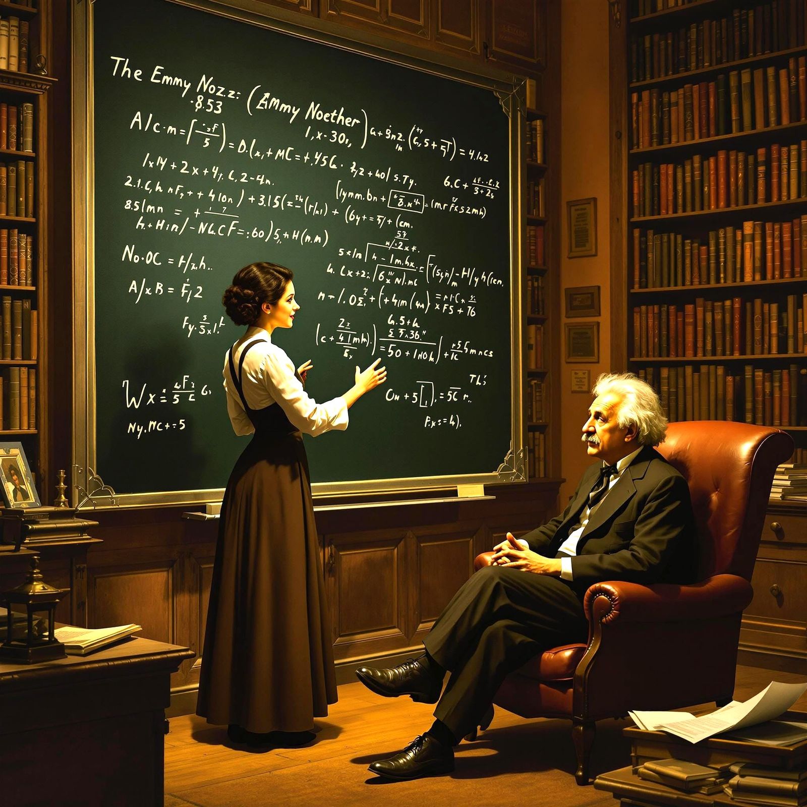 Emmy Noether and Albert Einstein in Collaboration