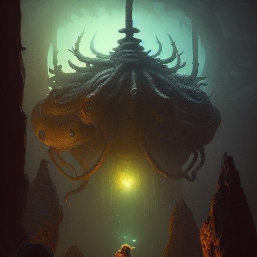 Mi-go, Mushrooms of Yuggoth, H. P. Lovecraft : r/nightcafe