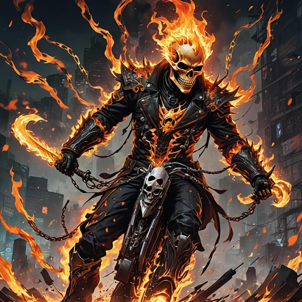 Ghost rider solo - AI Generated Artwork - NightCafe Creator