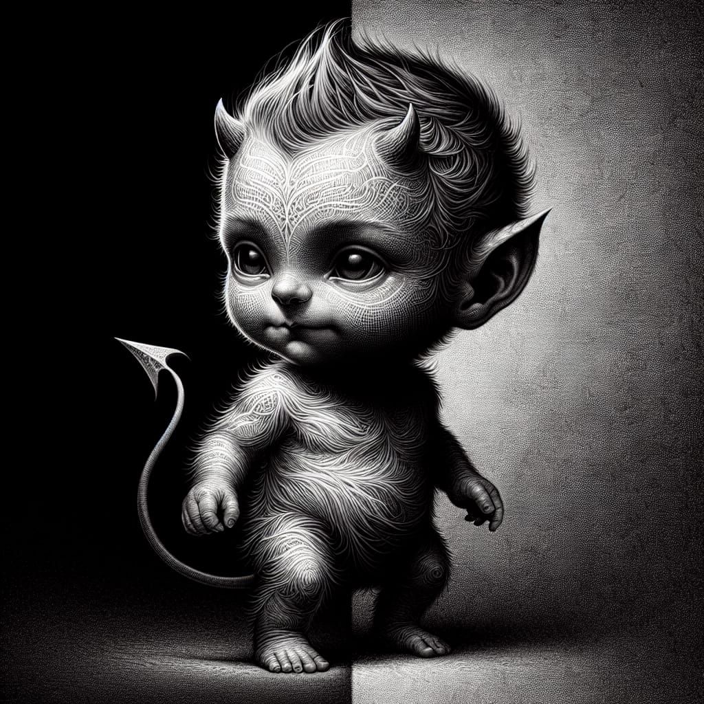 Devil Baby - AI Generated Artwork - NightCafe Creator