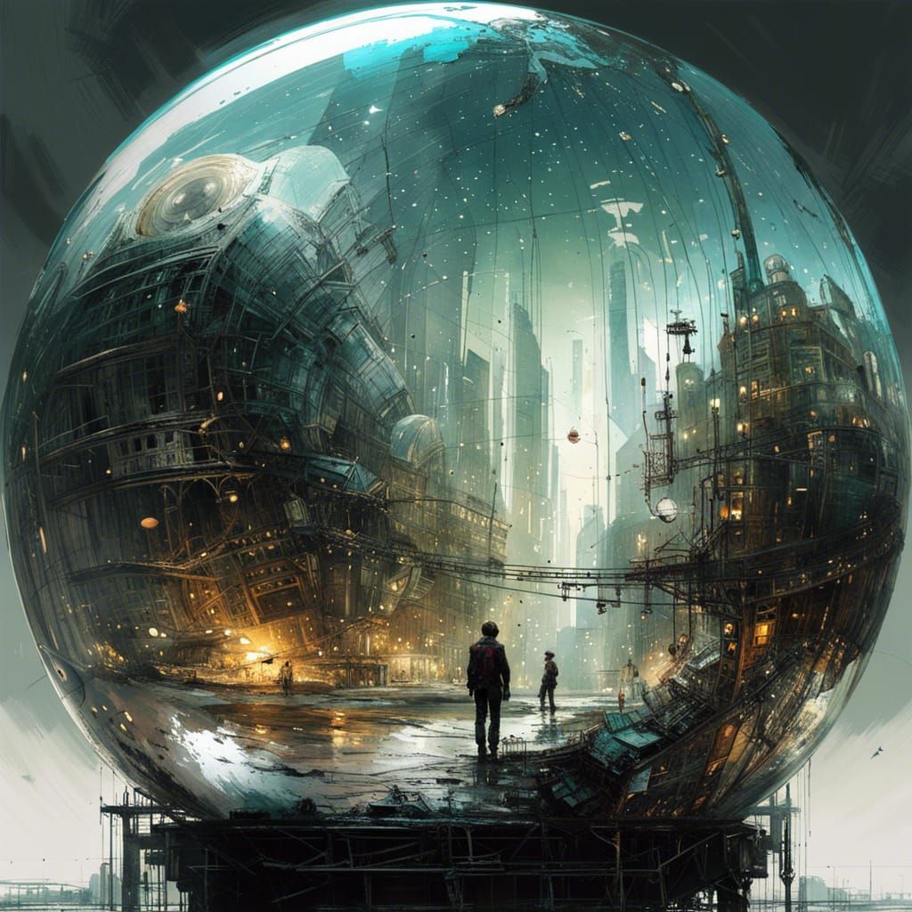 glass sphere - AI Generated Artwork - NightCafe Creator