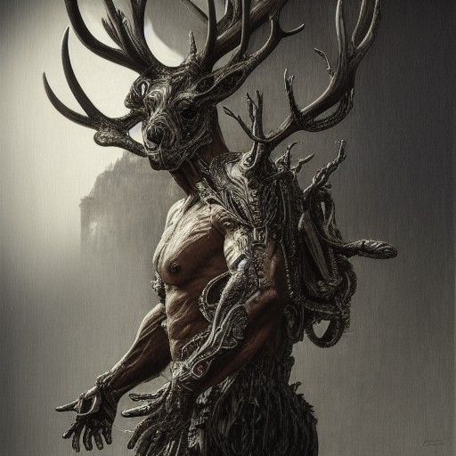 "Stag demon” : r/nightcafe