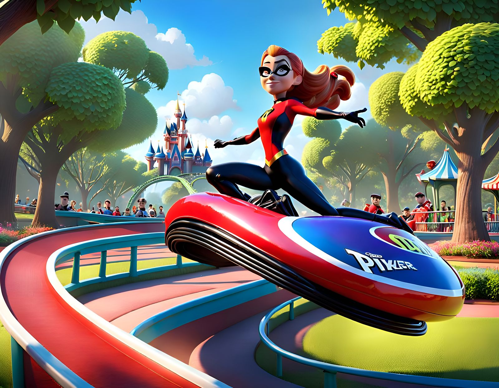 Miss Incredible Holiday? - AI Generated Artwork - NightCafe Creator