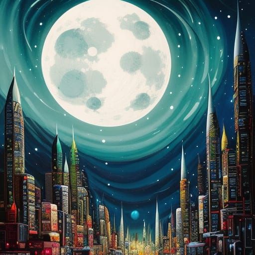 Sublime Moon - AI Generated Artwork - NightCafe Creator