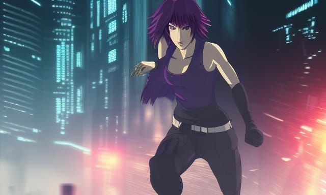 Major Kusanagi Running into Danger - AI Generated Artwork - NightCafe ...