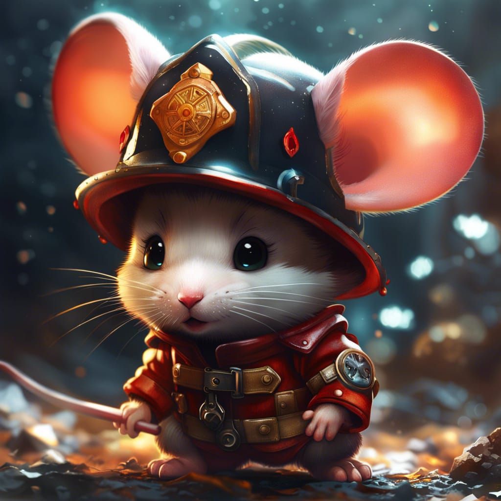 mouse on fire - AI Generated Artwork - NightCafe Creator