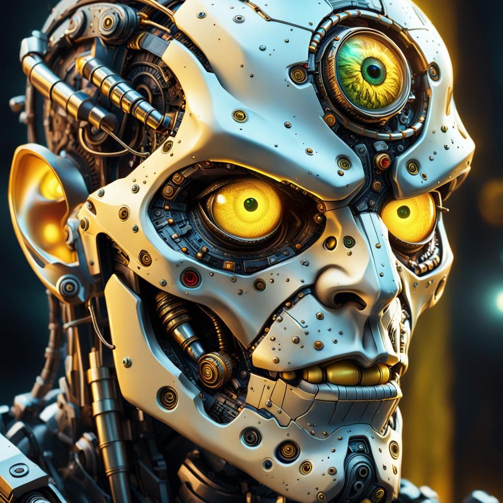 Cyborg demon - AI Generated Artwork - NightCafe Creator