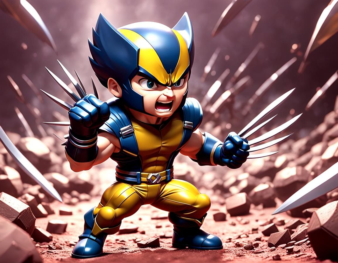 A chibified Wolverine - AI Generated Artwork - NightCafe Creator