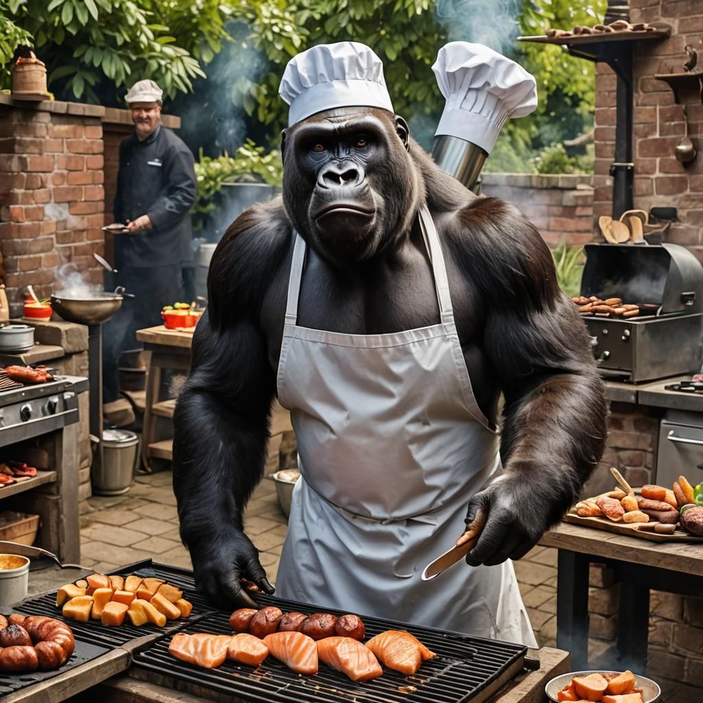 Don't mess with the Chef de BBQ! - AI Generated Artwork - NightCafe Creator