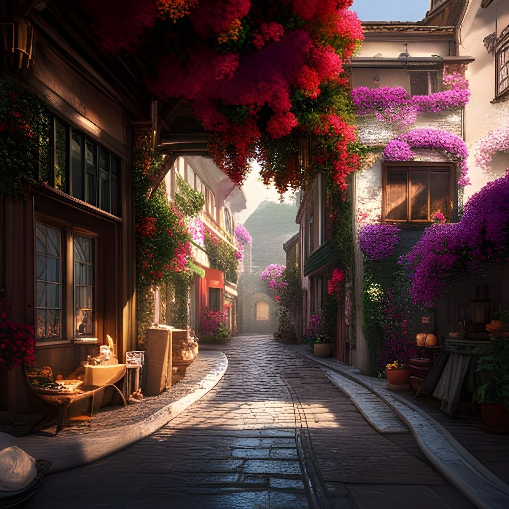 Random street 4 - AI Generated Artwork - NightCafe Creator