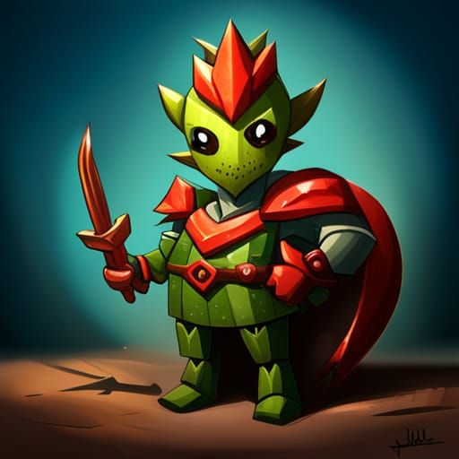 Cactus Knight - AI Generated Artwork - NightCafe Creator