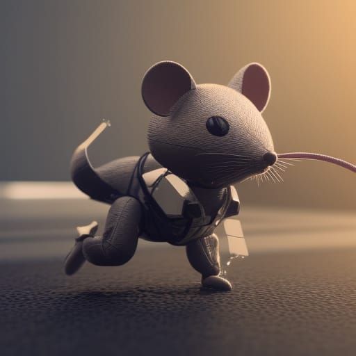 Wind-up Toy Mouse - AI Generated Artwork - NightCafe Creator