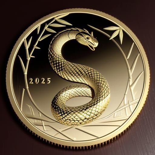 Chinese Year Of The Wood Snake 2025 1oz Proof Gold Coin