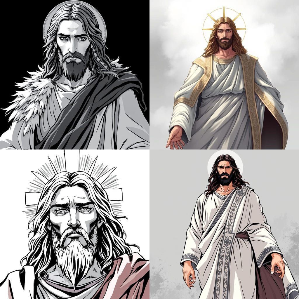 Jesus Christ anime manga style. - Jesus Christ in Anime Man...
