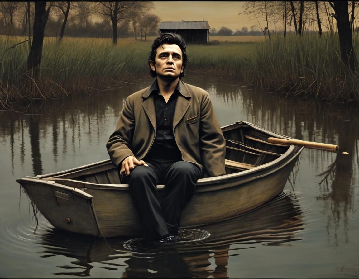 Johnny Cash - 5 Feet High and Rising How high's the water, mama? Two ...