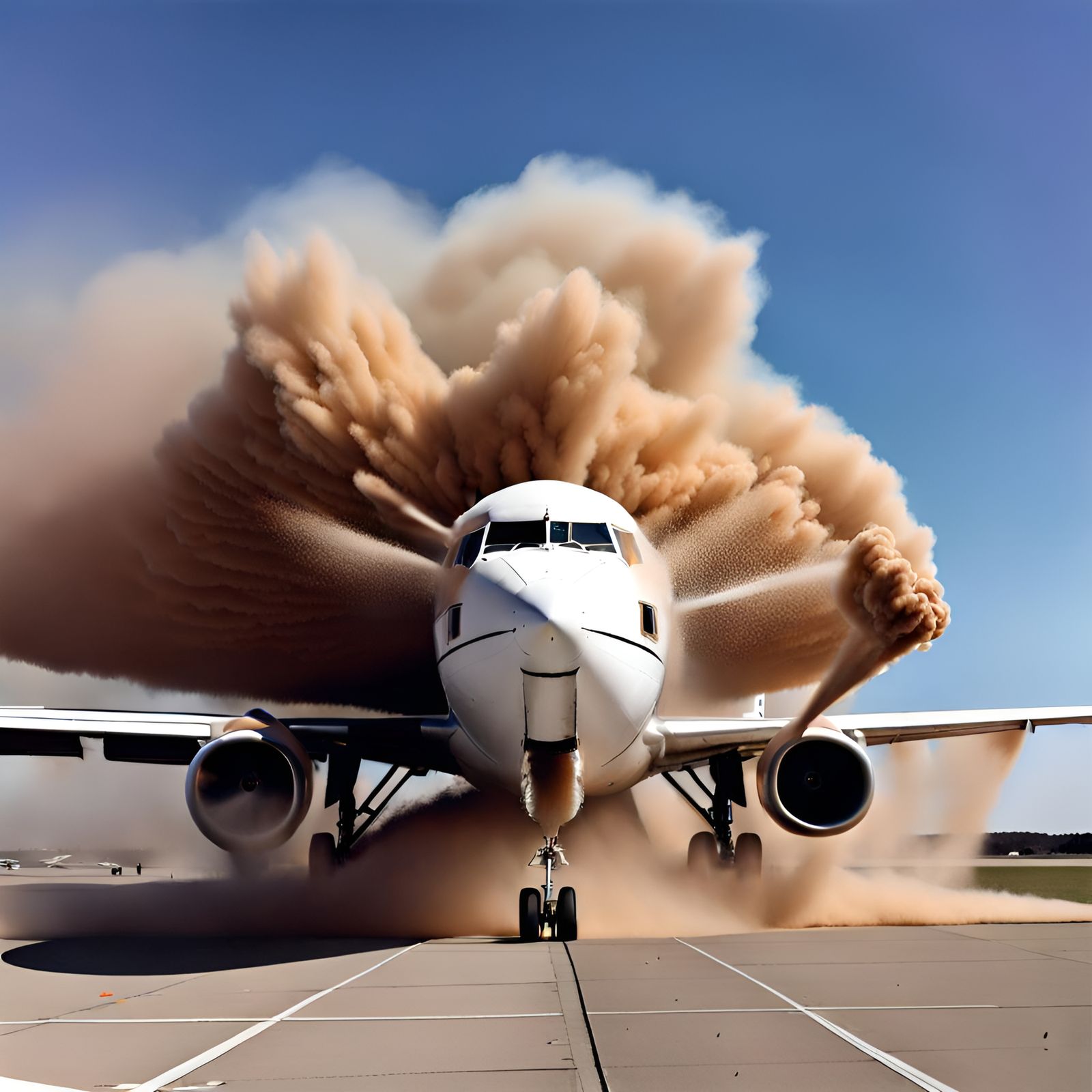 Living dust destroying an airplane - AI Generated Artwork - NightCafe ...