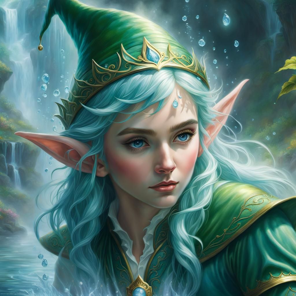 Water elf...💧🧝‍♂️ - AI Generated Artwork - NightCafe Creator