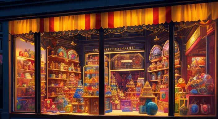 Toy Shop Window Displays - AI Generated Artwork - NightCafe Creator