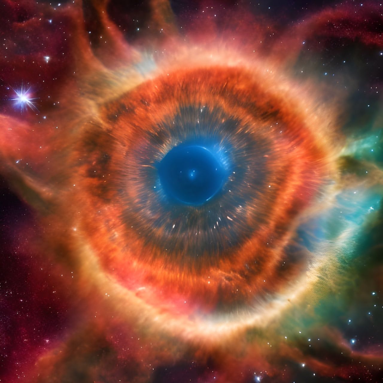 The “ Eye of God” The Helix Nebula - AI Generated Artwork - NightCafe ...