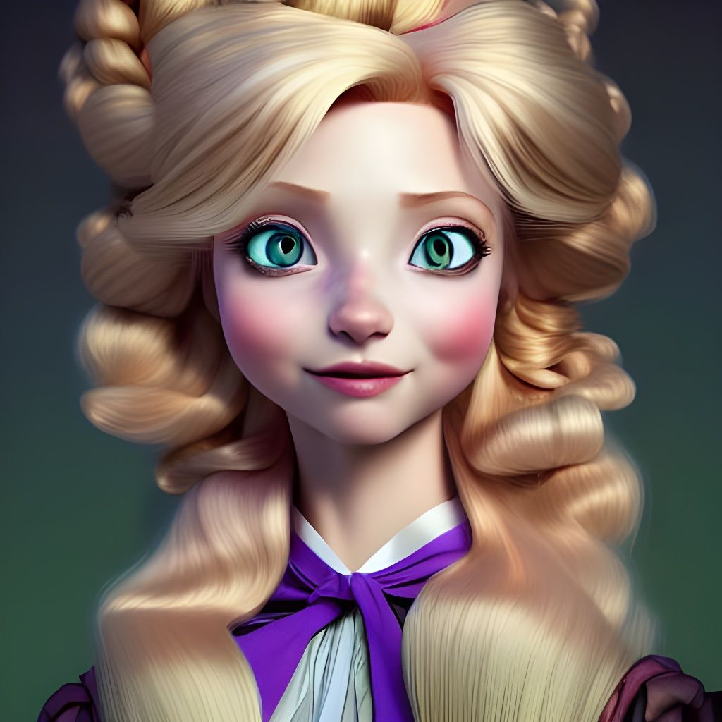 A mature Rapunzel - AI Generated Artwork - NightCafe Creator