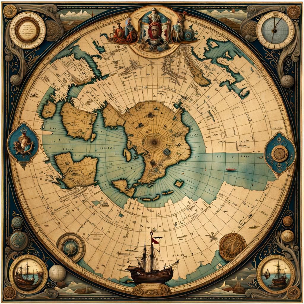 old world map - AI Generated Artwork - NightCafe Creator