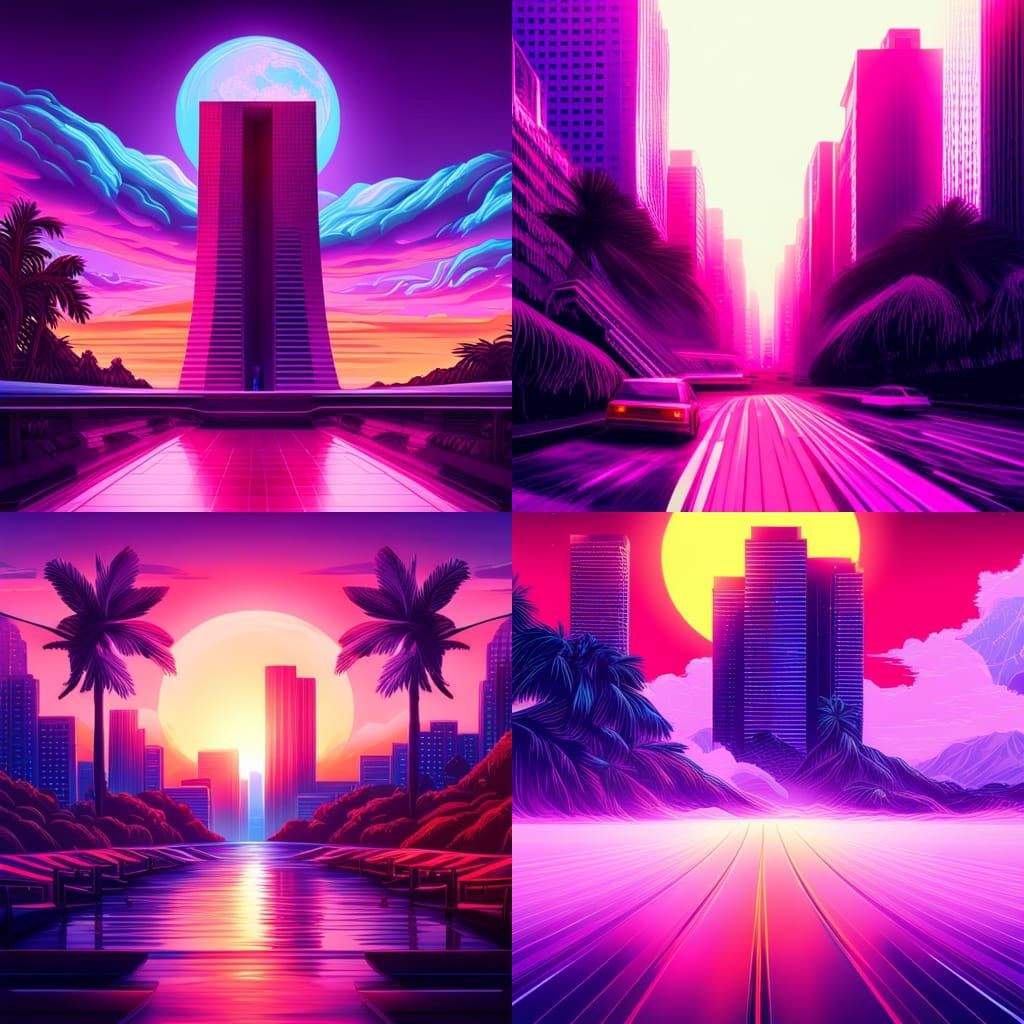 SYnthwave - User on NightCafe Creator - NightCafe Creator