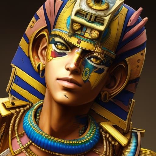 Borderlands Pharaoh - AI Generated Artwork - NightCafe Creator