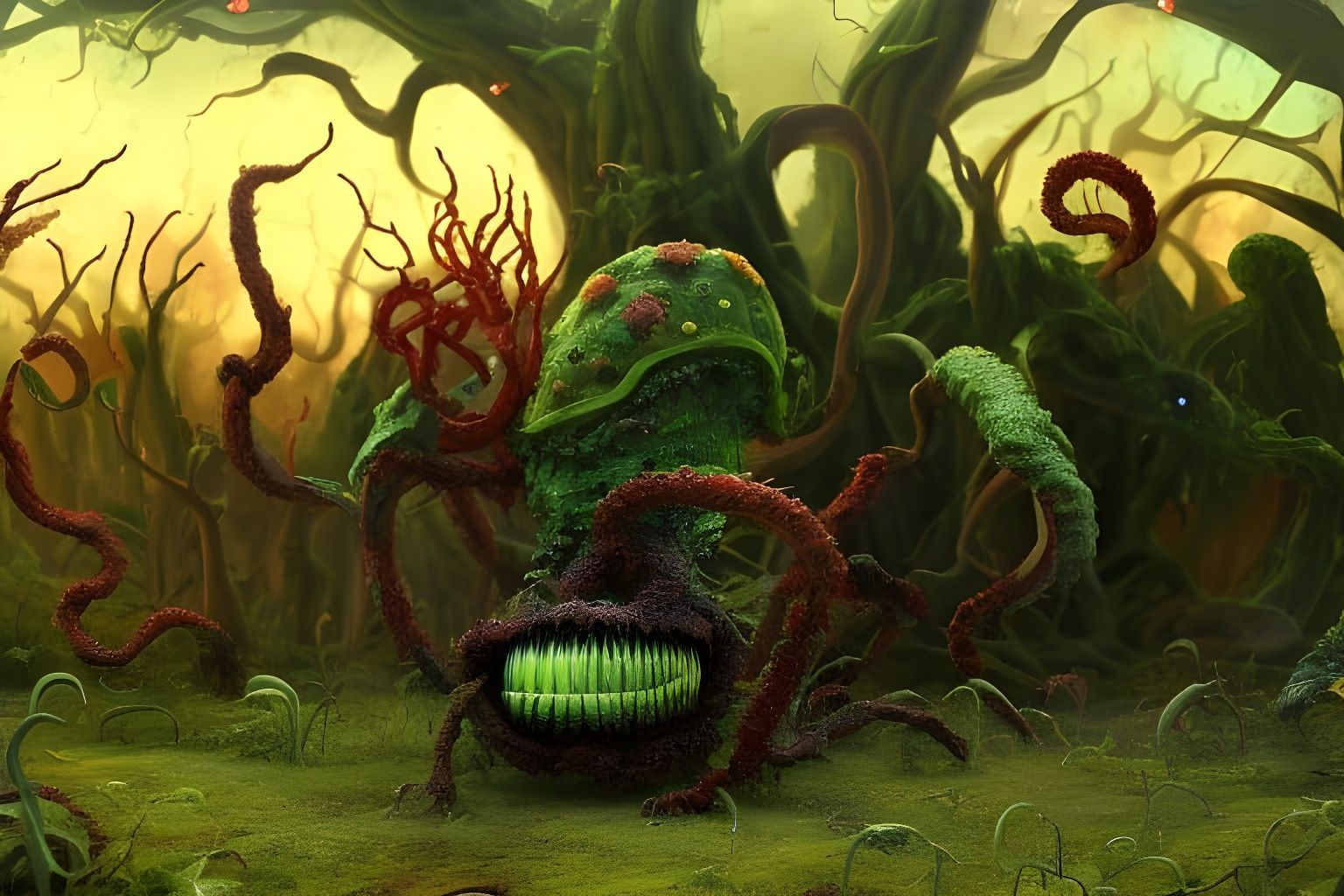 plant monsters - AI Generated Artwork - NightCafe Creator
