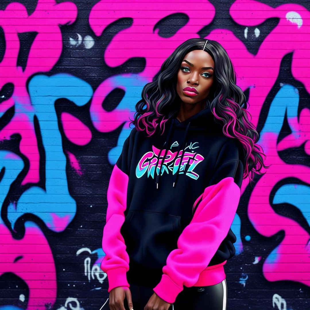 A unique melanated, brown skin, black, e-girl - AI Generated Artwork ...