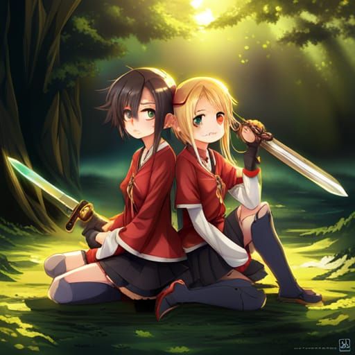 Due player who chillin - AI Generated Artwork - NightCafe Creator