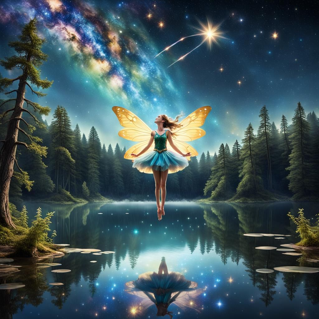 A cosmic fairy - AI Generated Artwork - NightCafe Creator