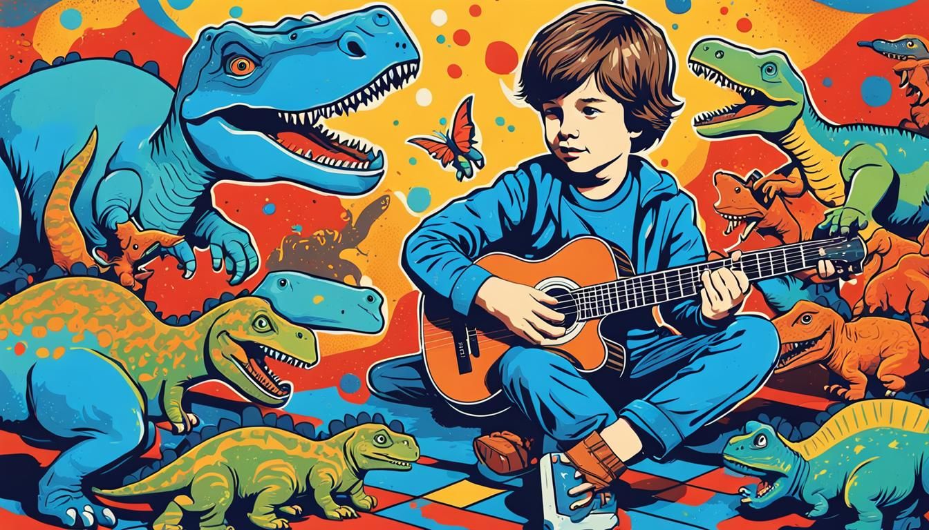 dino sing along - AI Generated Artwork - NightCafe Creator