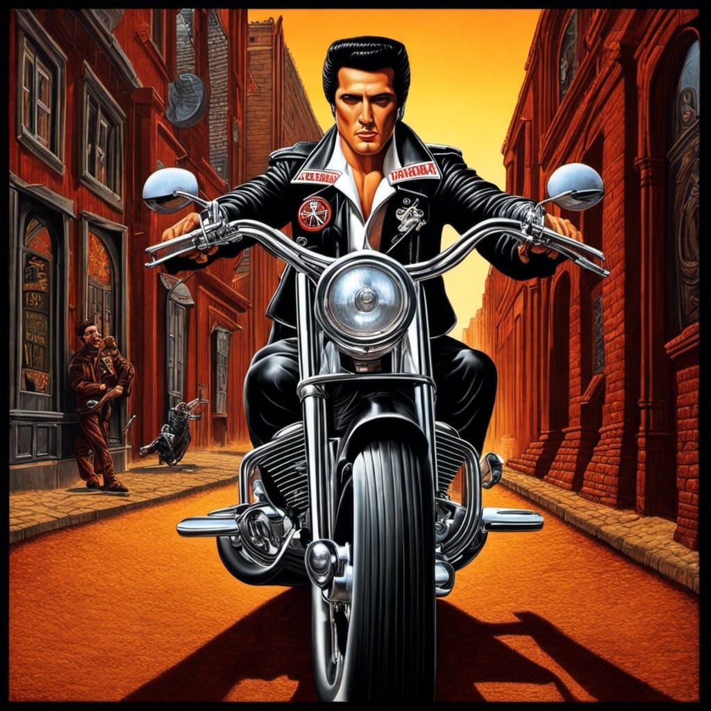 A magical cool motorcycle rider - AI Generated Artwork - NightCafe Creator